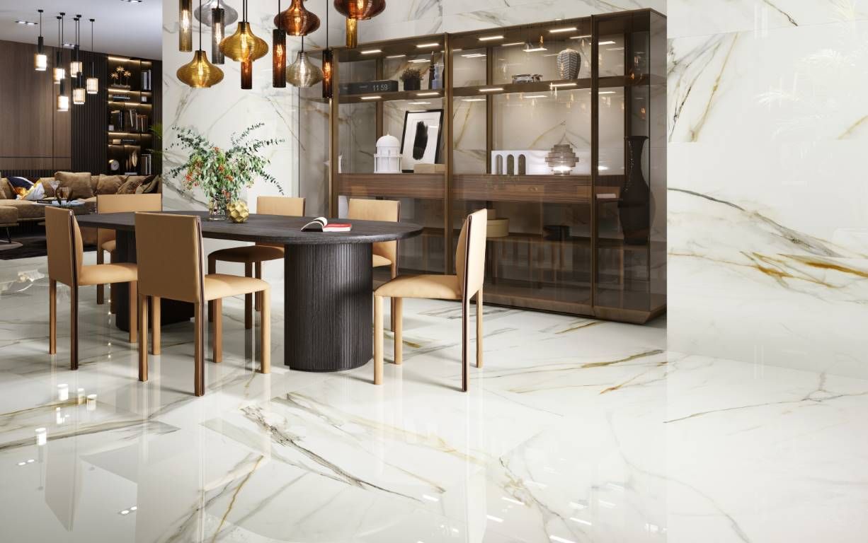 Colorker Calacatta Gold marmerlook Winters Tegels & Vloeren